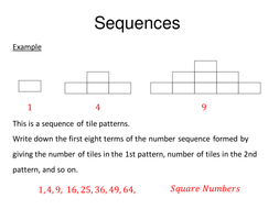 GCSE Mathematics 9-1: Sequences: Continuing a sequence, using the nth ...