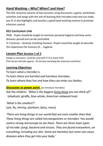 Hand Washing. Why, When and How? | Teaching Resources
