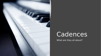 Cadences in Music | Teaching Resources