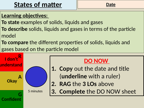 KS3 Chemistry: States of Matter | Teaching Resources