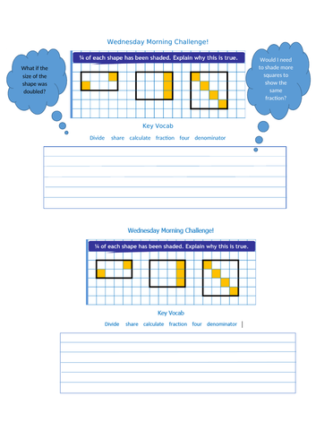 Morning maths challenges to show mastery deeper thinking disprove ...