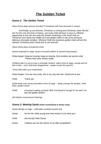 Christmas xmas play production script. Adaptable for social distancing ...