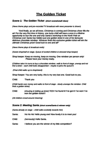 Christmas xmas play production script. Adaptable for social distancing ...