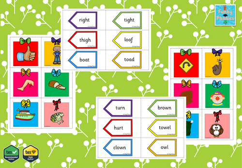 Phonics Phase 3 Christmas Present Match | Teaching Resources