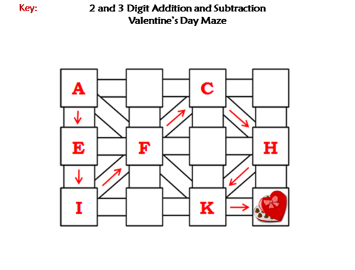 2 and 3 Digit Addition and Subtraction With Regrouping Valentine's Day ...