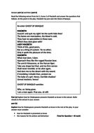 Macbeth mock exam with full model answer GCSE English Literature NEW ...