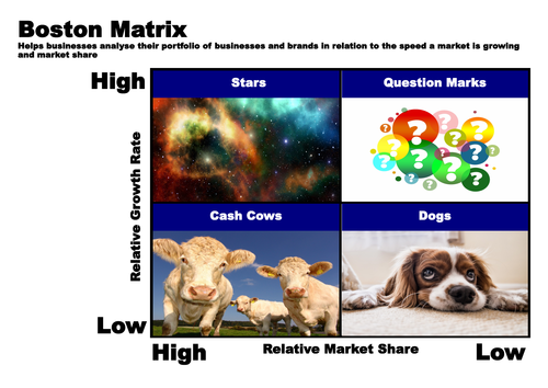 Business Studies Poster - Boston Matrix / BCG Matrix / Product ...