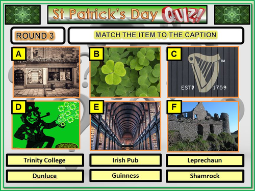 St Paddy's Day Quiz: St Patrick's Day | Teaching Resources
