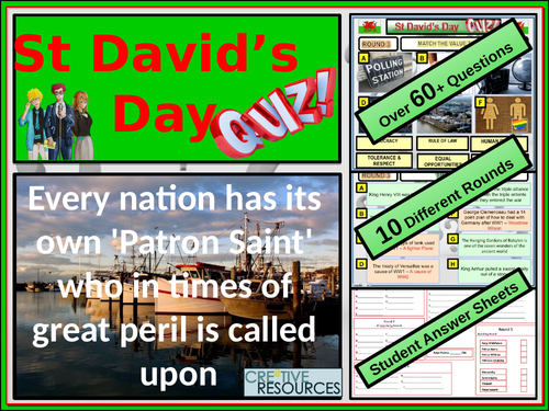 St David's Day Quiz: Patron Saints Quiz | Teaching Resources