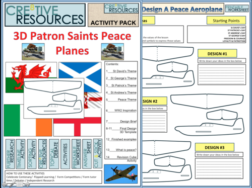 Patron Saints Activity Pack (St David, St George, St Andrew and St ...