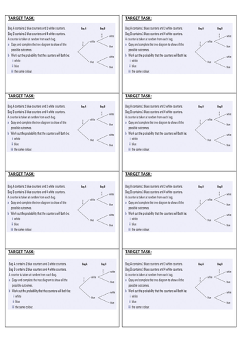 Target Task Maths Stickers 4 KS3/KS4 | Teaching Resources