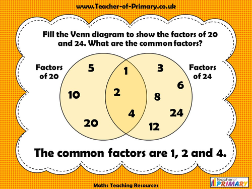 Identifying Factors - Year 5 | Teaching Resources