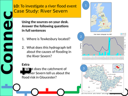 GCSE River Flooding Case study UK - Tewksbury | Teaching Resources