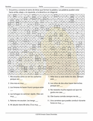 Adjectives Wacky Trails Spanish Worksheet | Teaching Resources