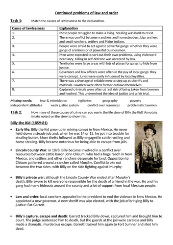 Conflict and tension in the American West, 1876-95 | Teaching Resources