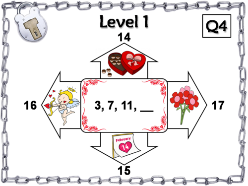 Skip Counting by 2, 3, 4, 5, 10 Game: Valentine's Day Escape Room Math ...