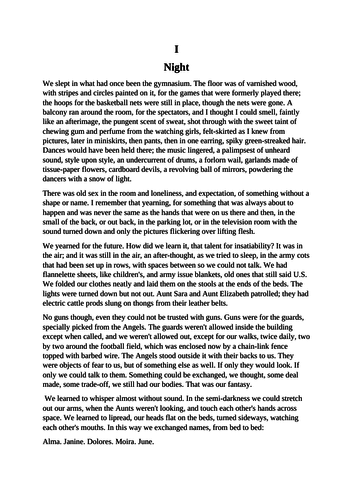The Handmaid's Tale English Literature SoW | Teaching Resources