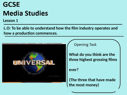 OCR GCSE Media Studies 2019 - Promoting Media (Film Industry and Lego ...