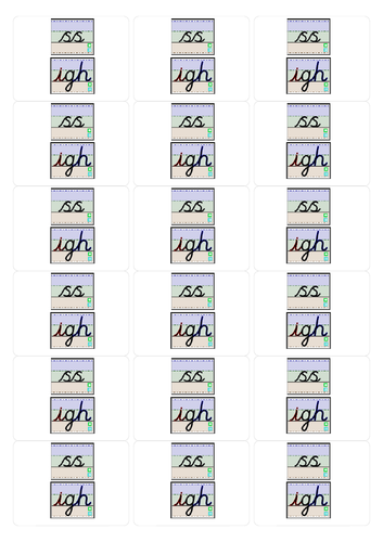 Cursive handwriting stickers | Teaching Resources