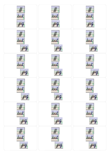 Cursive handwriting stickers | Teaching Resources