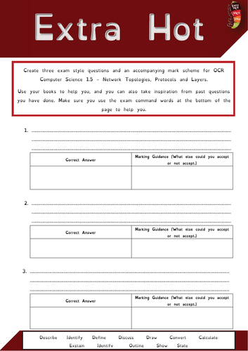 Differentiated Exam Questions (OCR Computer Science 1.5 - Network ...