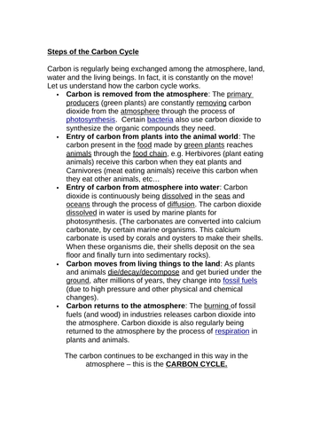 KS3 Unit 8D Biology - Yeast, Photosynthesis + Eutrophication, carbon ...