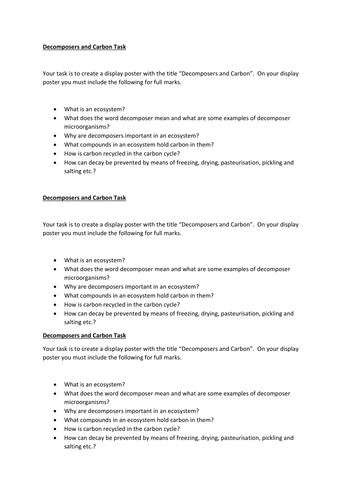 KS3 Unit 8D Biology - Yeast, Photosynthesis + Eutrophication, carbon ...