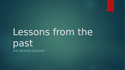 The Aberfan Disaster Lessons From History Teaching Resources