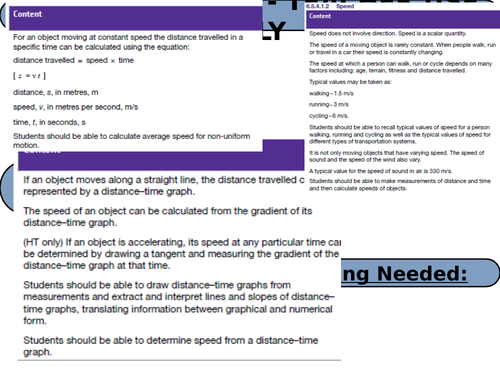 GCSE P5 Distance-time graphs | Teaching Resources