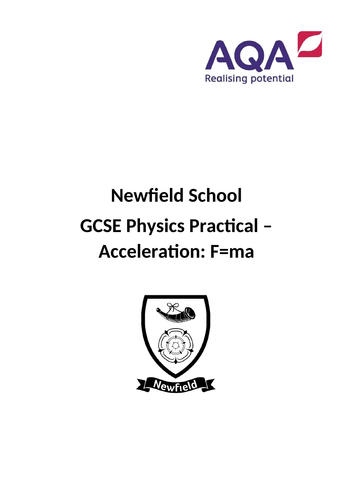 GCSE P5 F=ma acceleration required practical | Teaching Resources