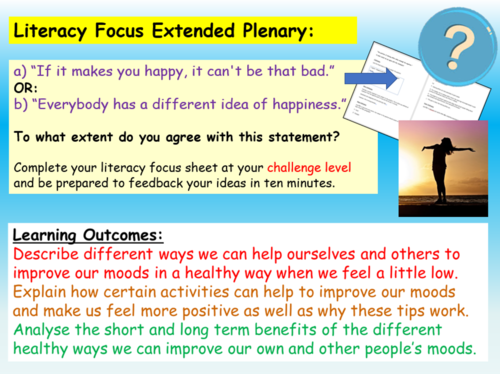 Mental Health Happiness + Positivity PSHE | Teaching Resources