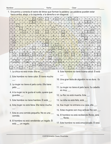 Antonyms and Opposite Actions Wacky Trails Spanish Worksheet | Teaching ...