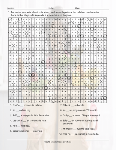 Future Simple Tense with Will Wacky Trails Spanish Worksheet | Teaching ...