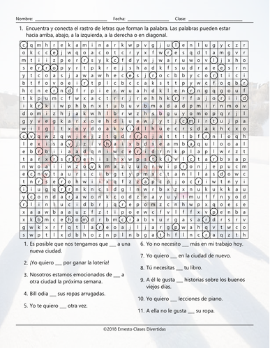 Infinitives Wacky Trails Spanish Worksheet | Teaching Resources