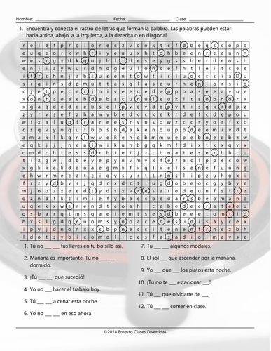 Modals of Obligation, Necessity, and Prohibition Wacky Trails Spanish ...