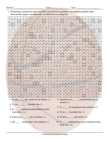Present Simple with Verbs Ser and Estar Wacky Trails Spanish Worksheet ...