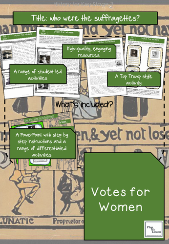 Votes for Women: Lesson two: Who were the suffragettes? | Teaching ...