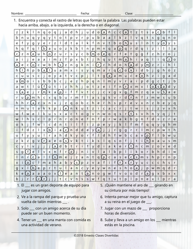 Friendship Activities Wacky Trails Spanish Worksheet | Teaching Resources