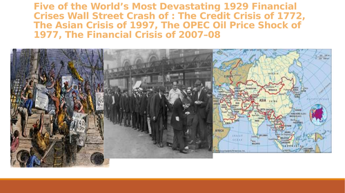 Five Outstanding Global Financial Crisis | Teaching Resources