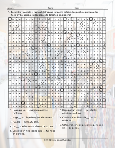 Running Errands and Having Things Done Wacky Trails Spanish Worksheet ...