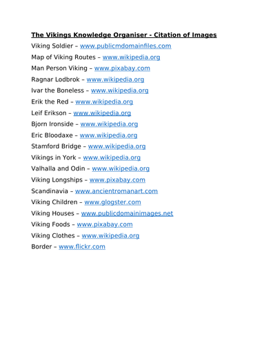 The Vikings Knowledge Organiser/ Revision Mat! | Teaching Resources