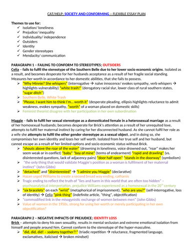 'Cat on a Hot Tin Roof' themes | Teaching Resources