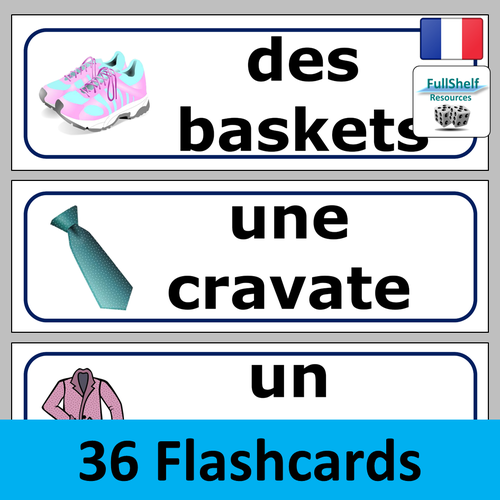 French Clothing Les Vetements | Teaching Resources