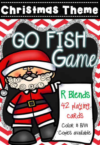 Christmas R Blends Go Fish Game | Teaching Resources