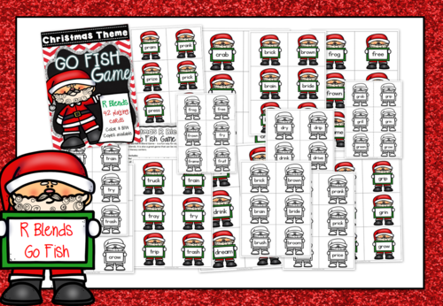 Christmas R Blends Go Fish Game | Teaching Resources