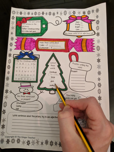 Christmas Spelling, Punctuation and Grammar Workbook | Teaching Resources