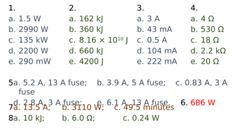 GCSE physics / combined science: Electrical power questions and answers ...