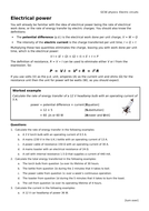 GCSE physics / combined science: Electrical power questions and answers ...