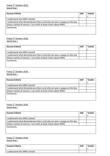Remembrance Day plan and resources | Teaching Resources