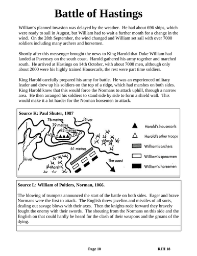 The Battle of Hastings, 1066 | Teaching Resources